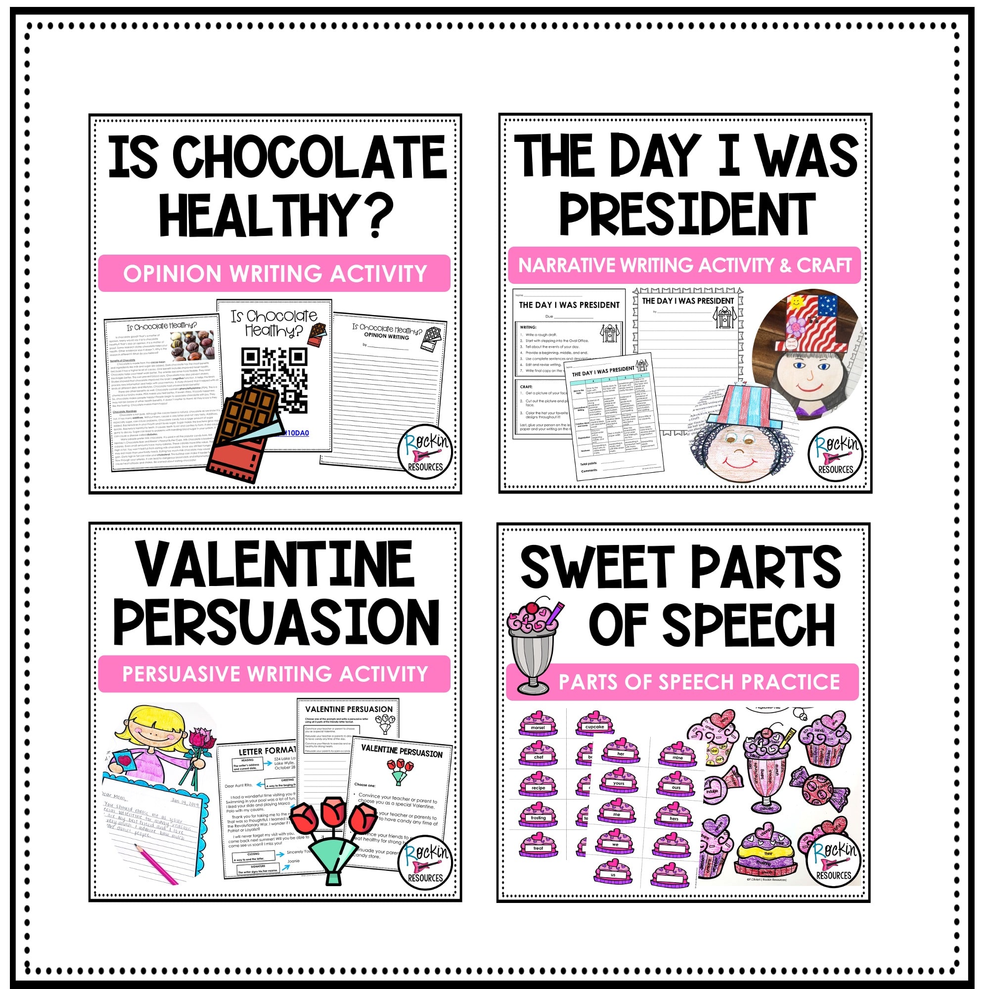 February Writing Bundle | Language Arts | Centers | Valentine's Day ...