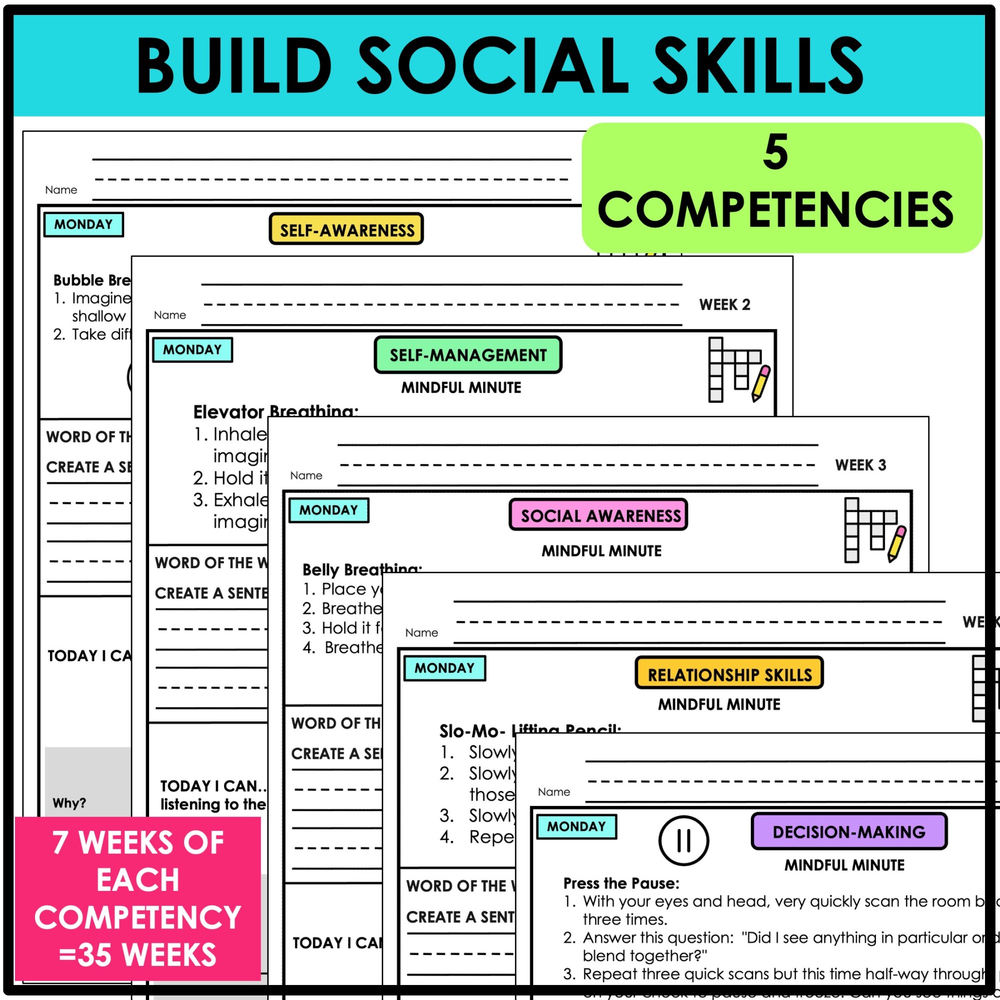 Editable Weekly Reading Log - Fiction and Non Fiction - Rockin Resources