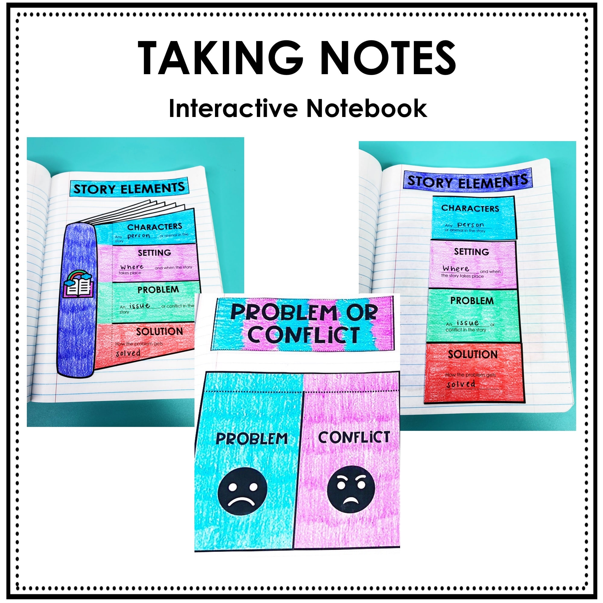 Step-by-Step Story Elements Unit for Fiction - Rockin Resources