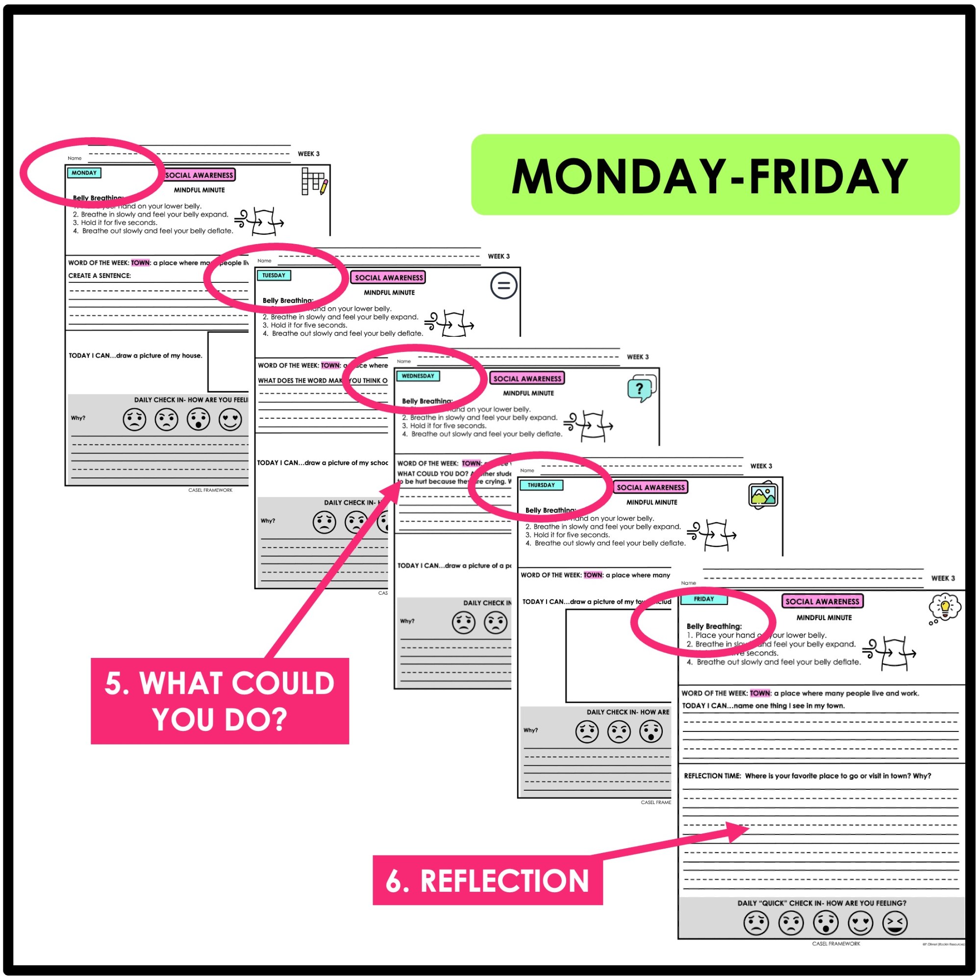 Editable Weekly Reading Log - Fiction and Non Fiction - Rockin Resources