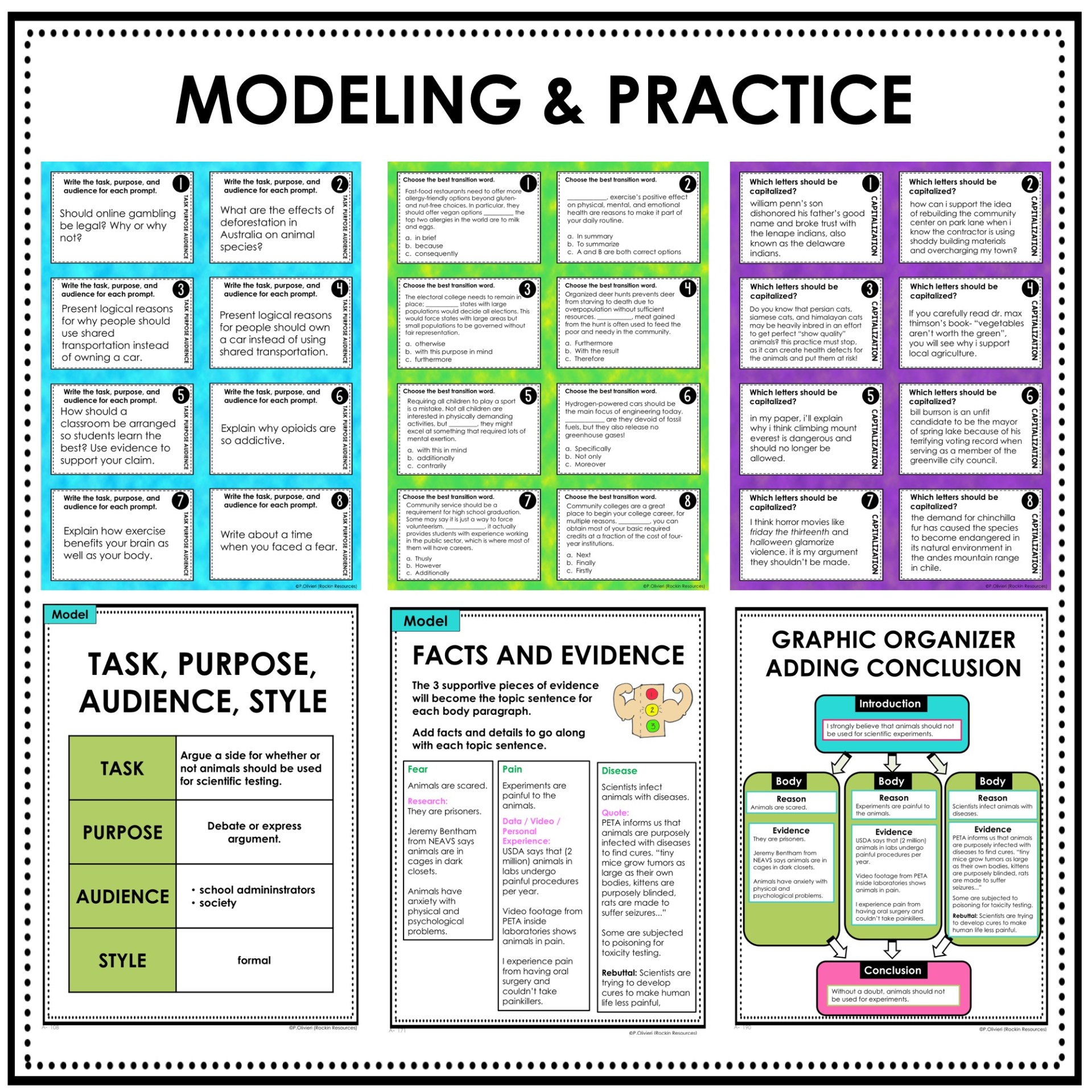 Step-by-Step Argumentative Writing Grades 6-8 - Rockin Resources