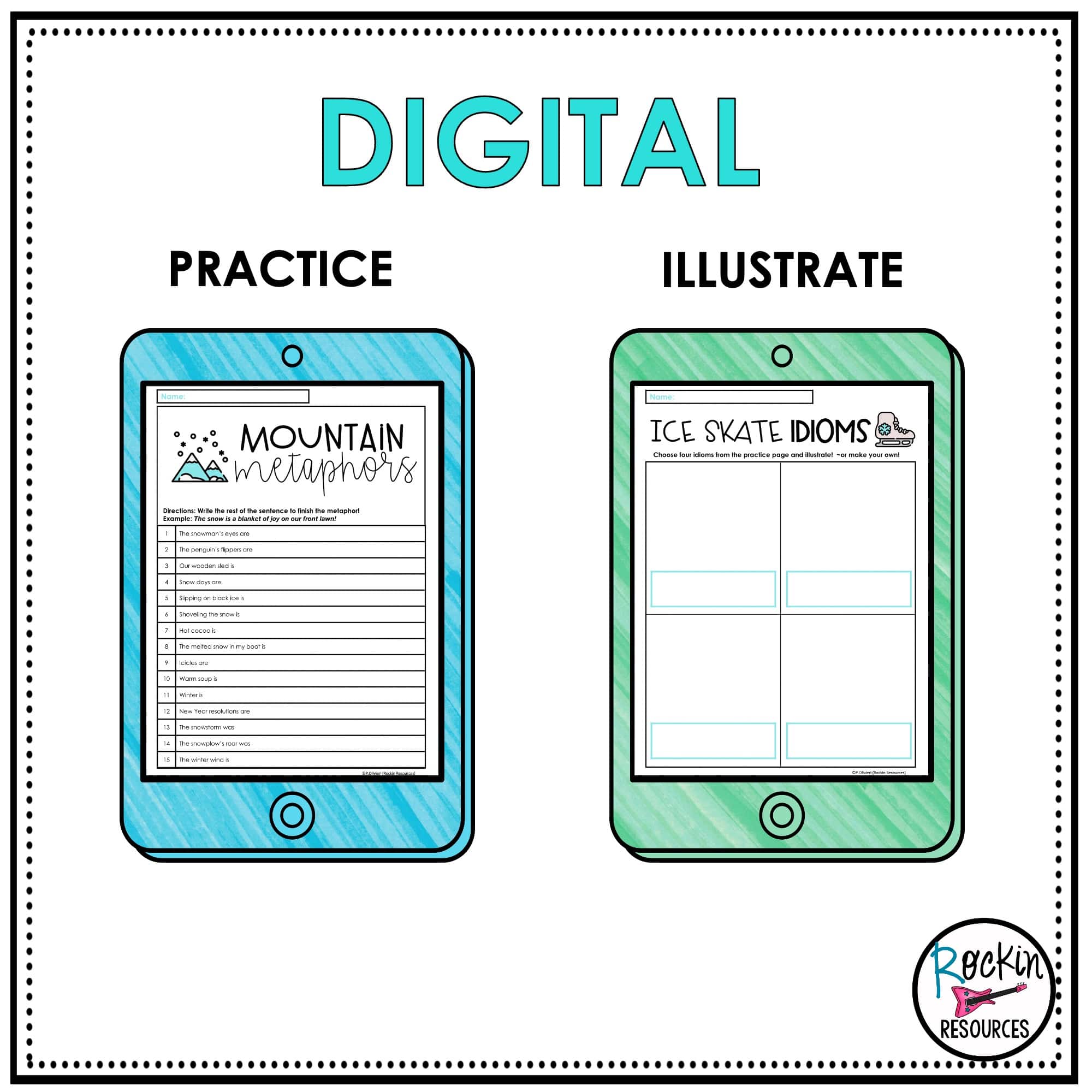 Winter Figurative Language - Rockin Resources