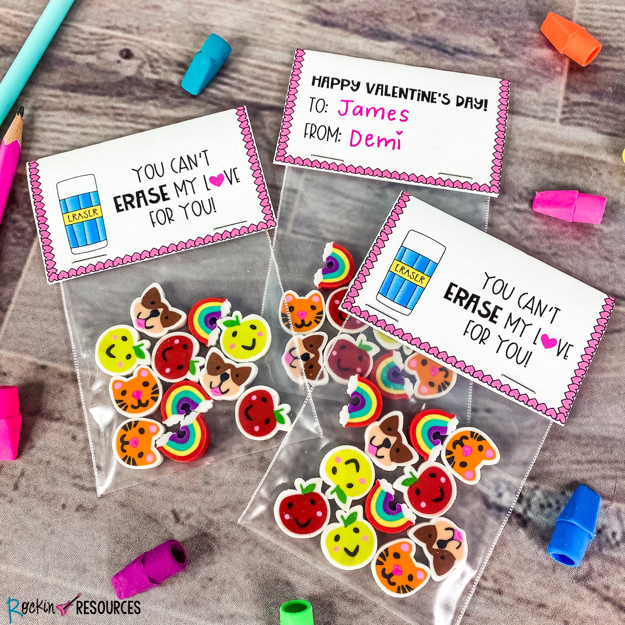 Valentine's Day Treat Bag Labels - Rockin Resources
