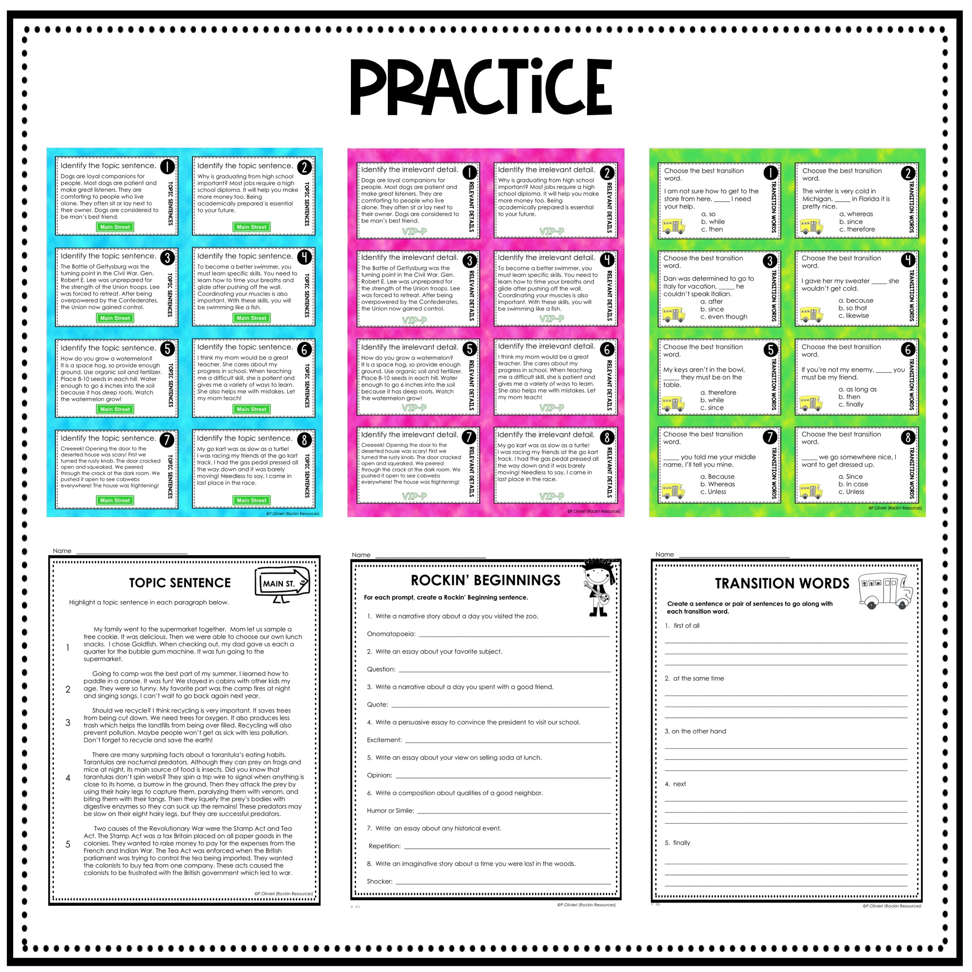 Step-by-Step Paragraph Writing - Rockin Resources