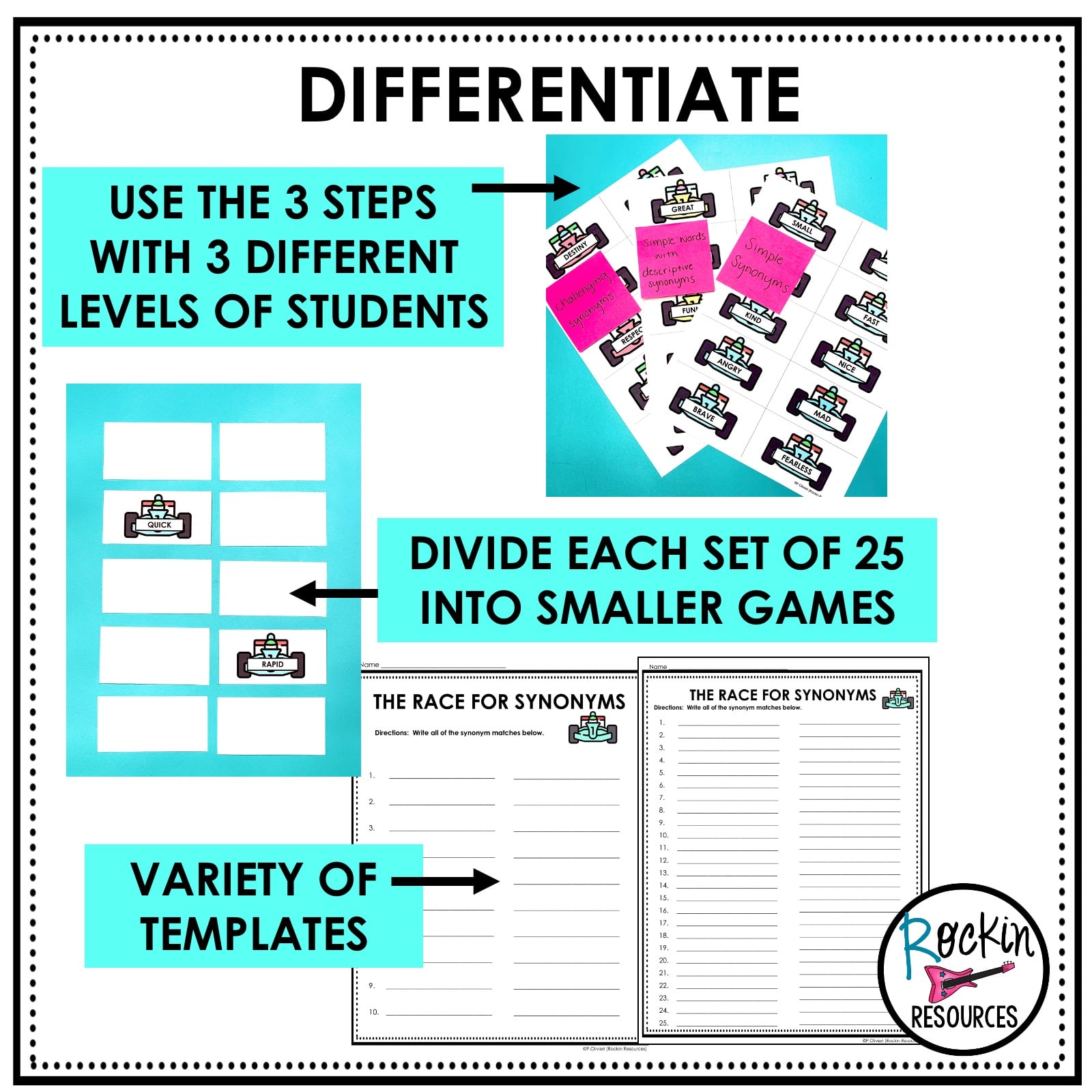 SYNONYMS | SYNONYMS GAME | SYNONYMS CENTER - Rockin Resources