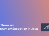How To Throw Illegalargumentexception In Java Rollbar
