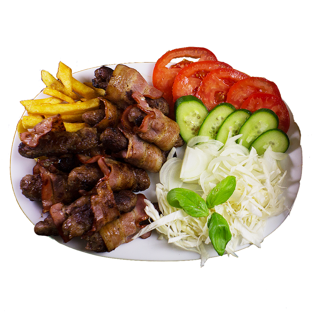 Ćevapi rolovani slaninom – Roma Pizza Servis
