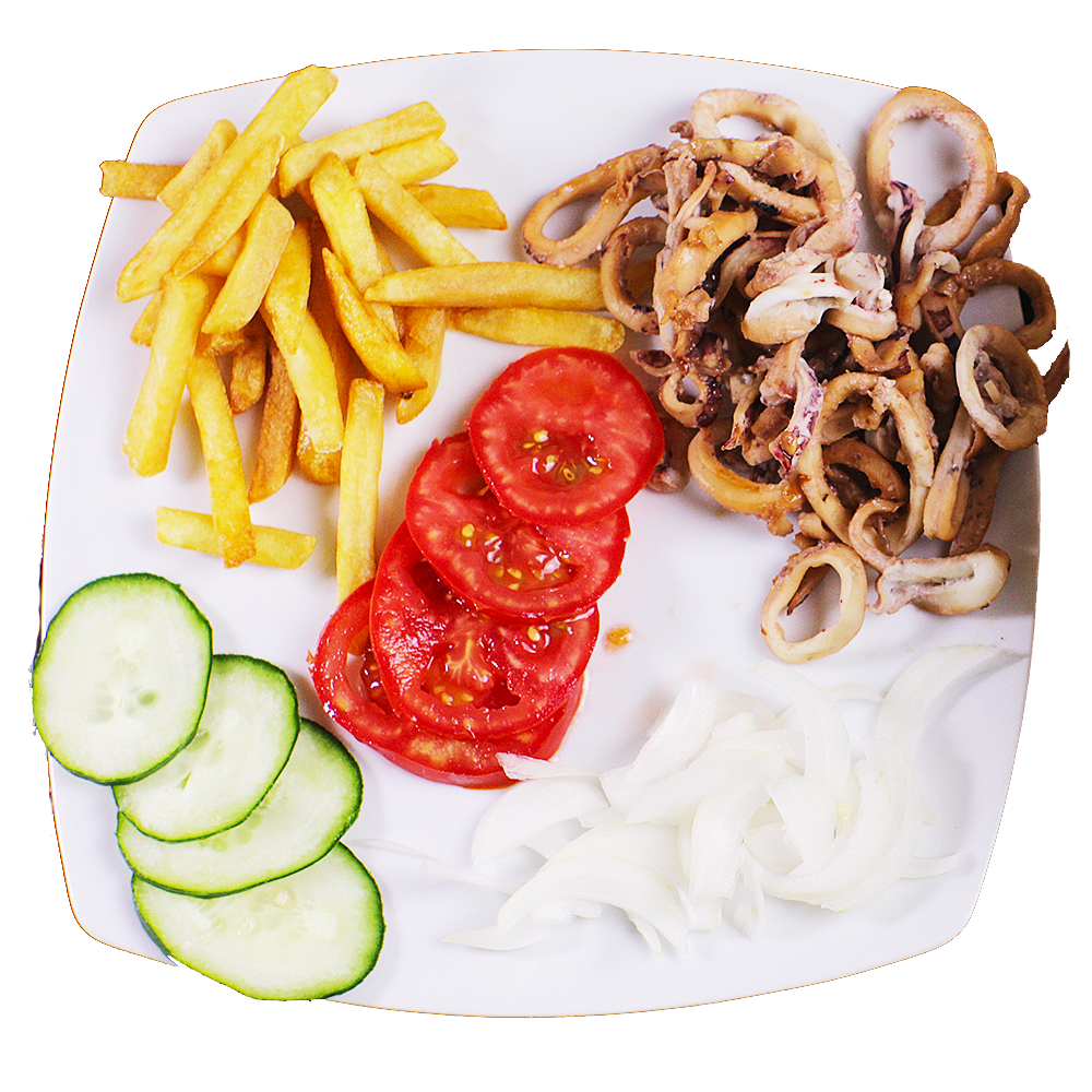 Pržene lignje na dalmatinski način – Roma Pizza Servis