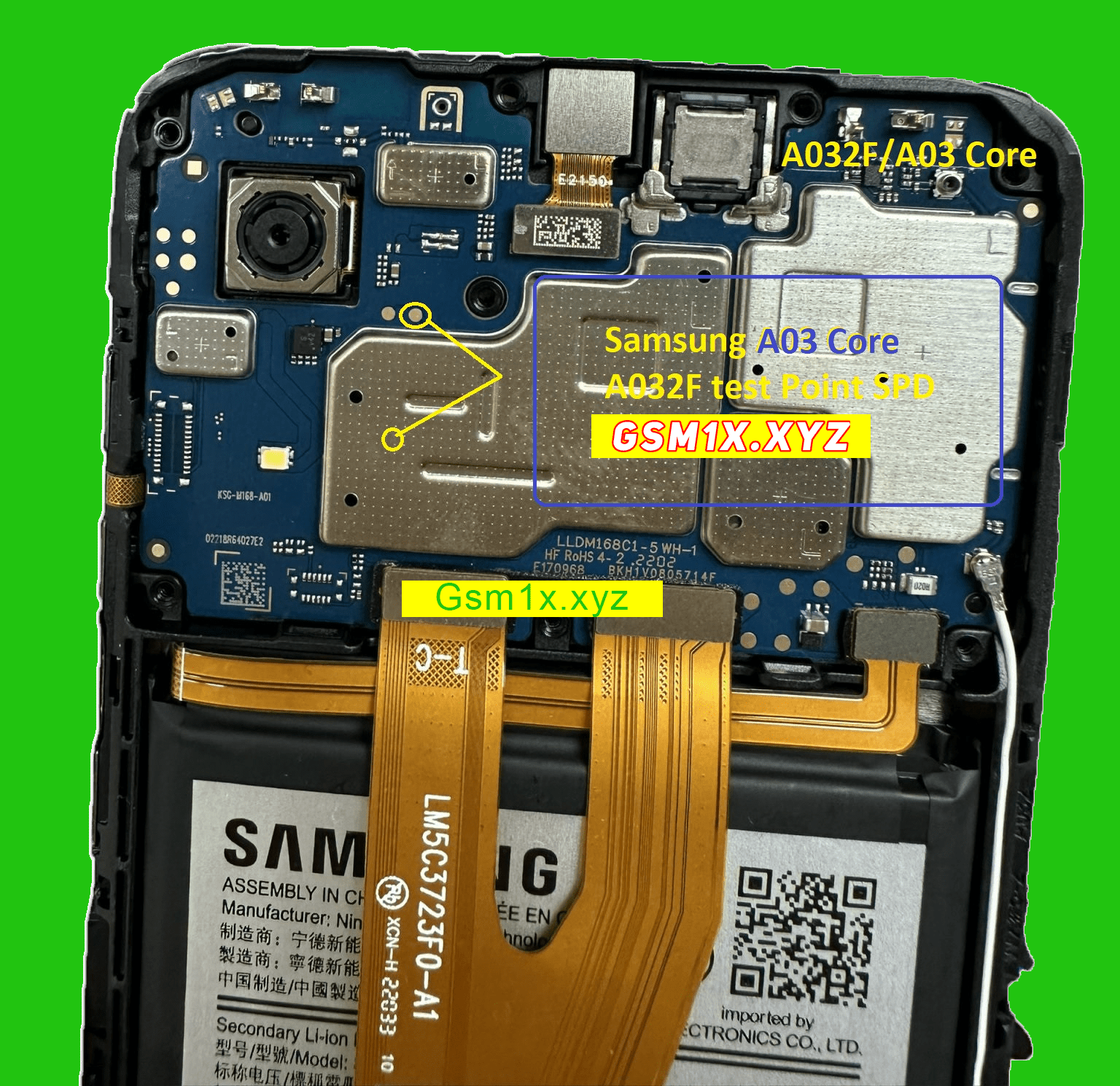 Testpoint Samsung A03 Core SM-A032F - Thế Giới Rom Điện Thoại