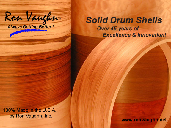 Steam-Bent Solid Drum Shells – Ron Vaughn Percussion