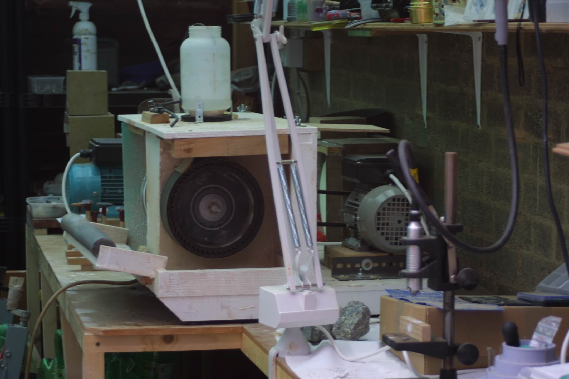 Our Home Made Cabachon Machine