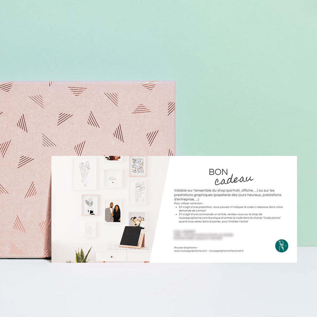 Bon cadeau - valable sur les prestations et le shop