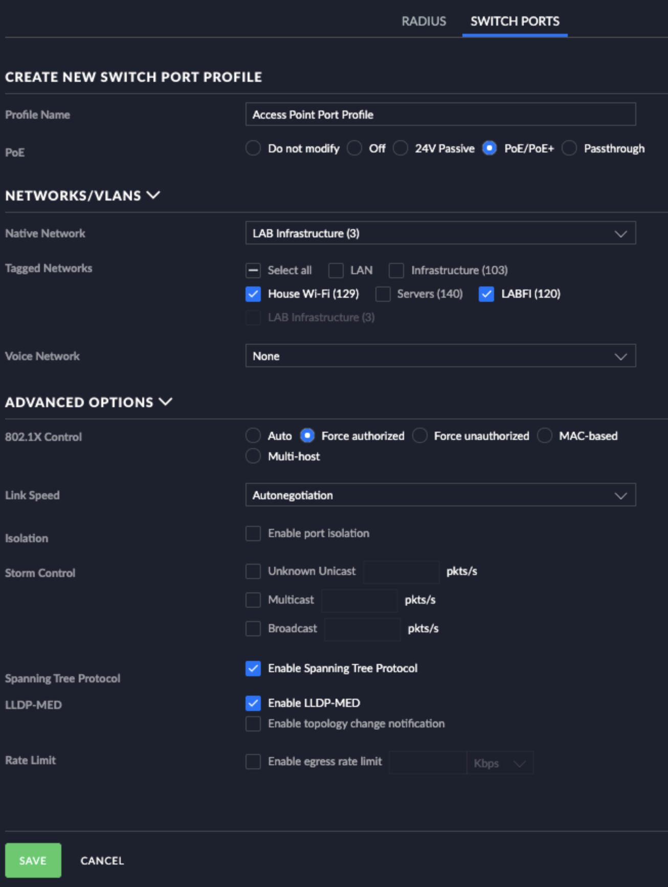 UniFi Switch Port Profiles – Rowell Dionicio