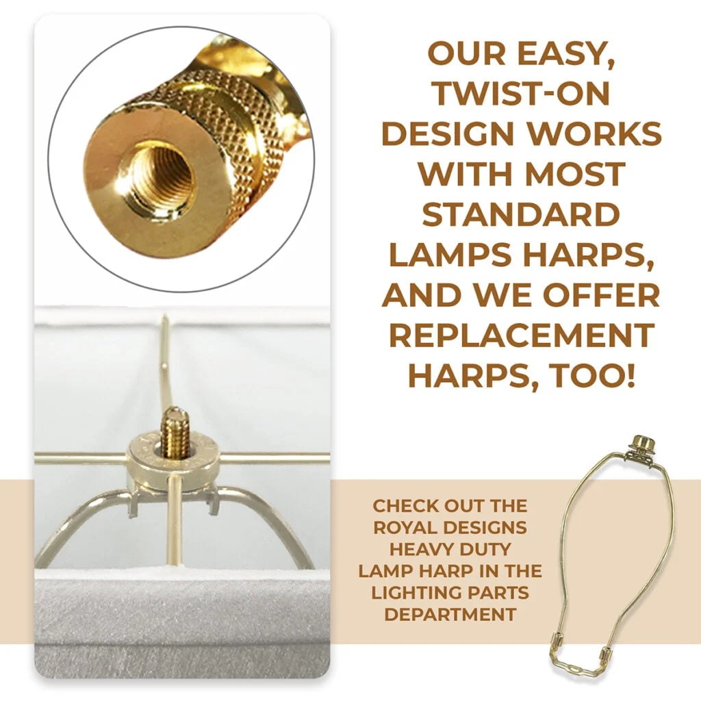 Royal Designs Vintage Key Design Lamp Finial for Lamp Shade - Polished ...