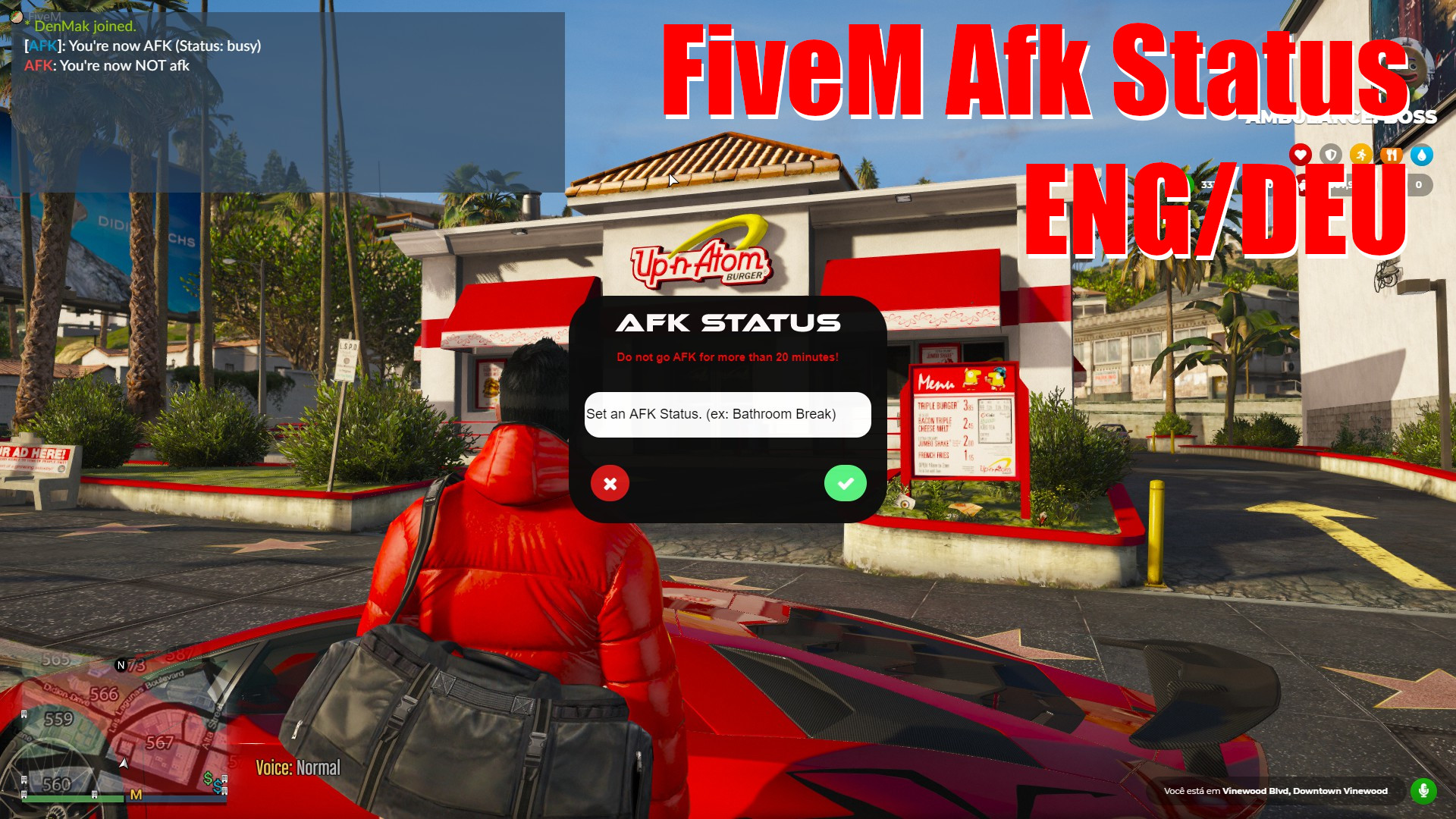 FiveM AFK Status - Rp Scripts