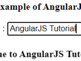 Angularjs First Example For Beginners