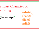 How Do I Get Last Character Of The String In Javascript