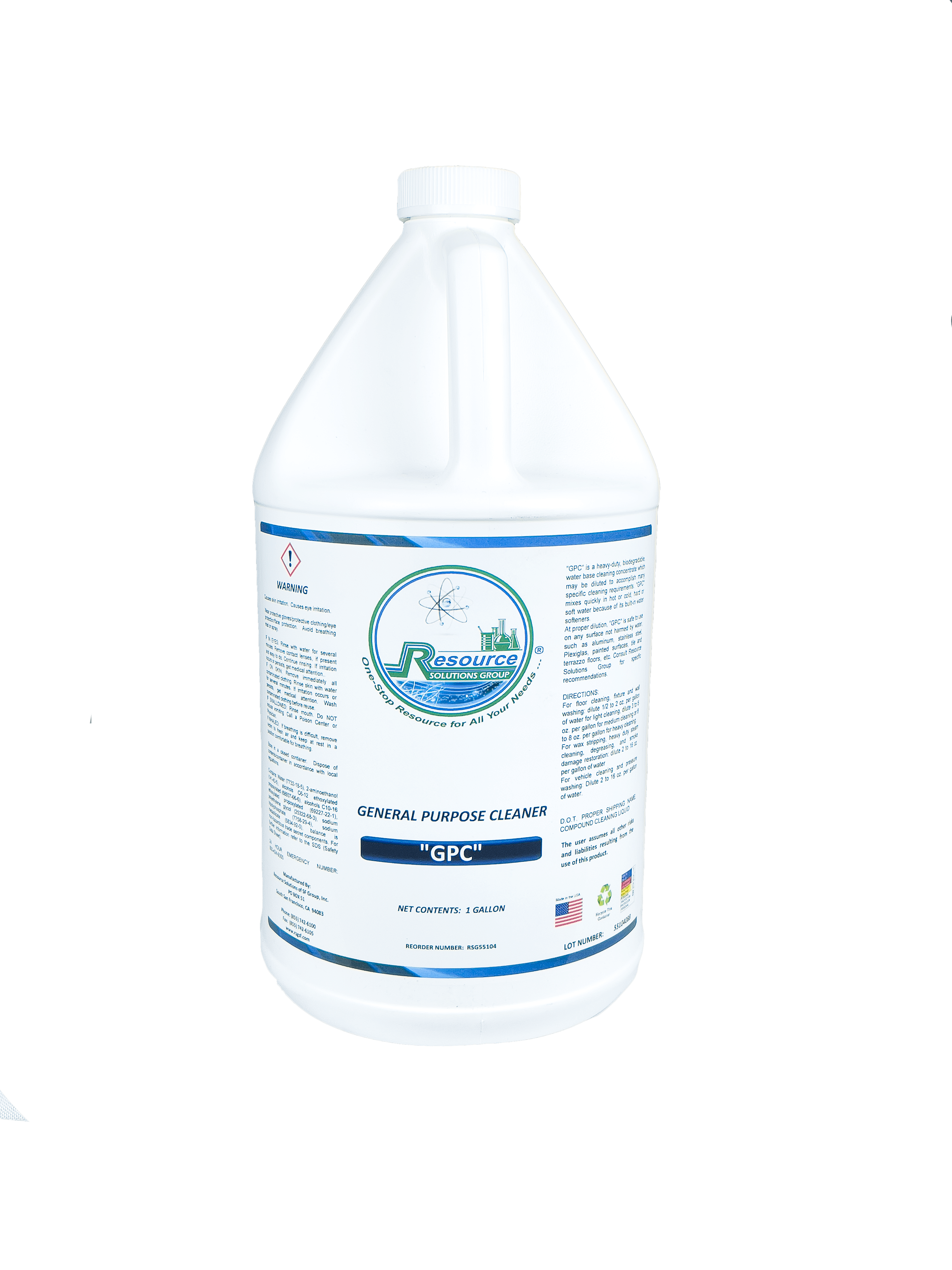 GPC – GENERAL PURPOSE CLEANER -1GL 4/cs – Resource Solutions Of SF ...