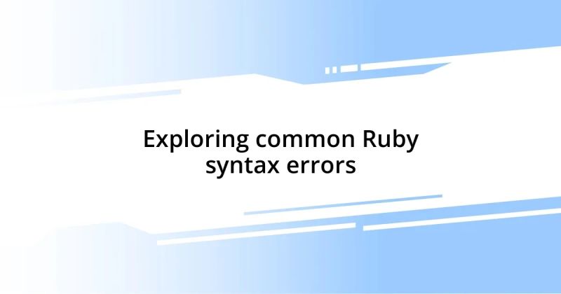 My Journey Learning Ruby Syntax Nuances Ruby Gen Org - Gorgeous Colorful Photo - High Resolution