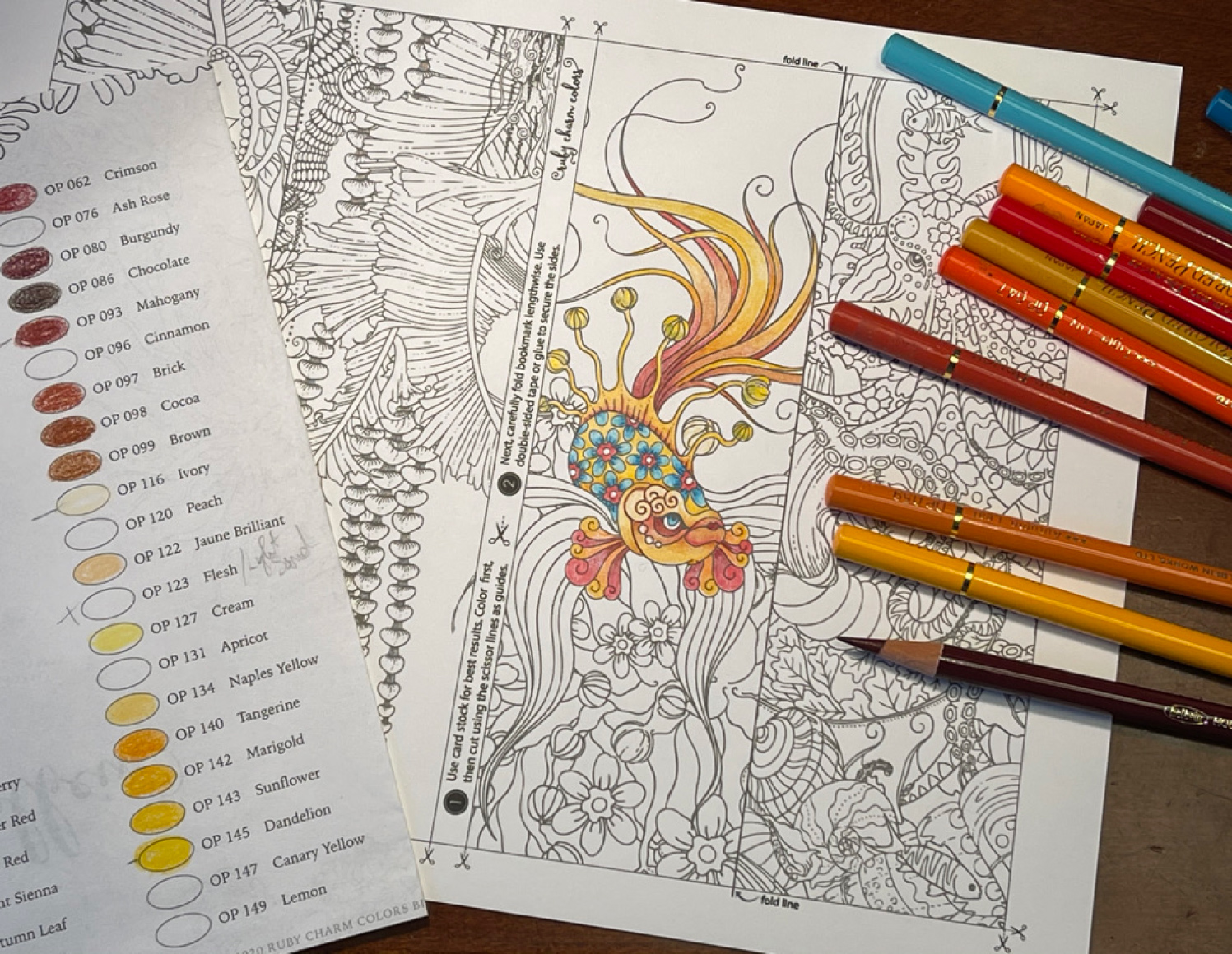 DIY Ruby Charm Colors Bookmarks – ruby charm colors