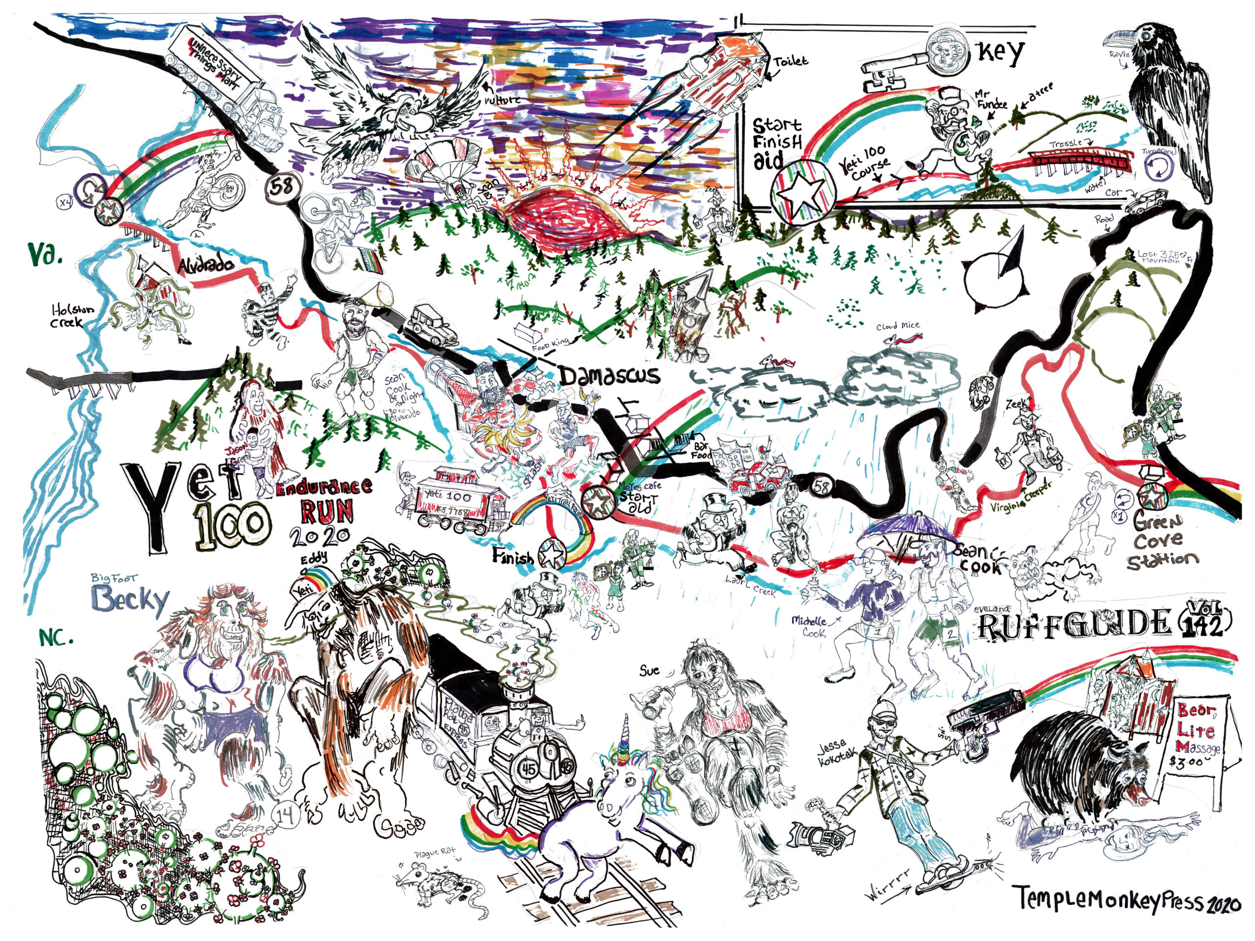 Yeti 100 (VA) – Ruff Guide Map – Ruff Guide Maps