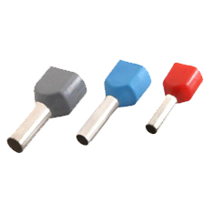 EHI0.5T - 0.5 SQ.MM INSULATED TWIN TYPE END SEALING LUGS L-8 MM ...