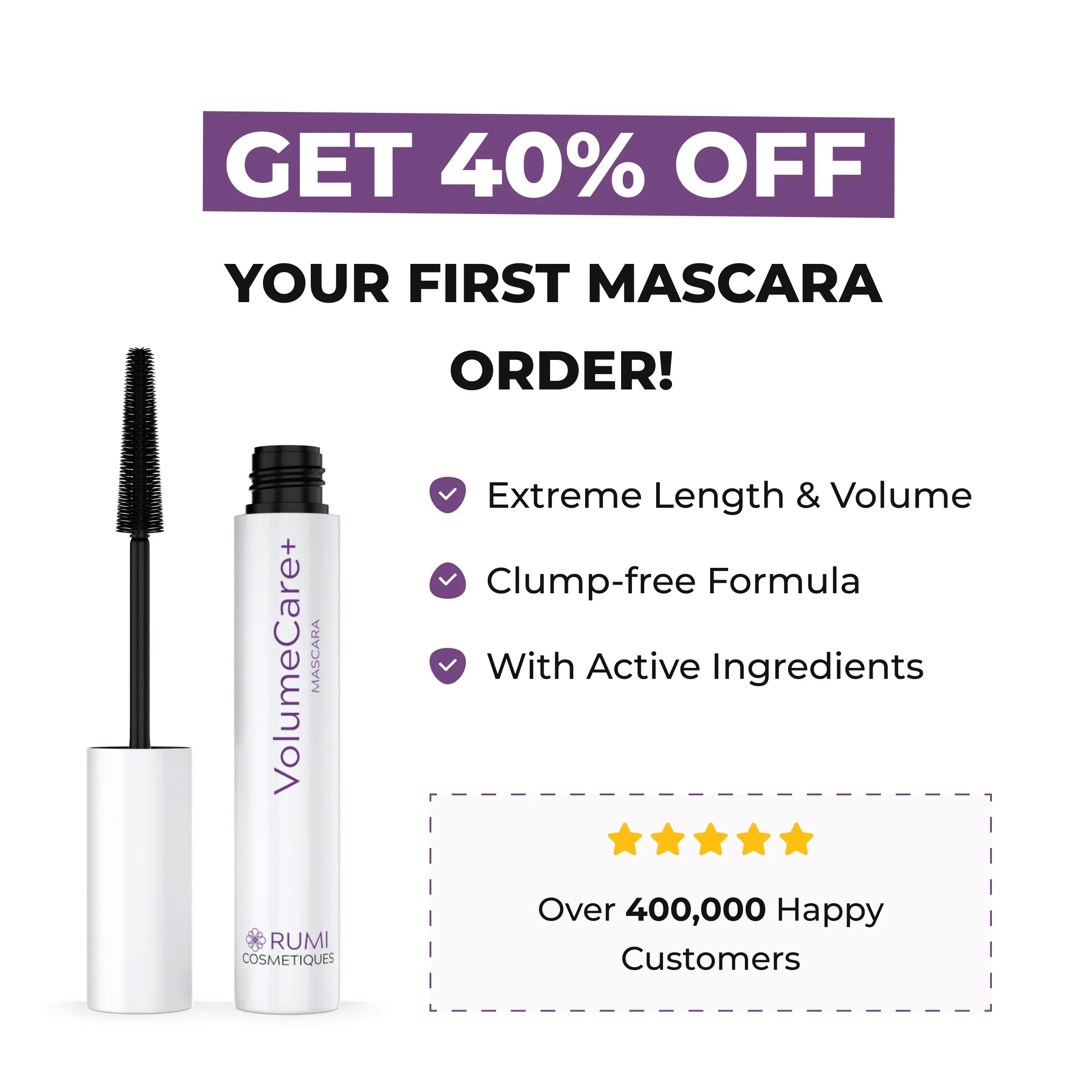Volumecare Mascara Rumi Cosmetiques