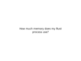How Much Memory Does My Rust Process Use
