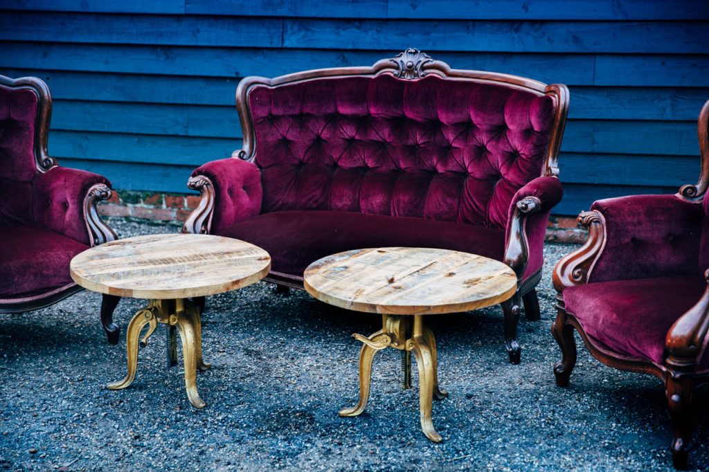 Rustic Hire - French Ruby Sofa Set
