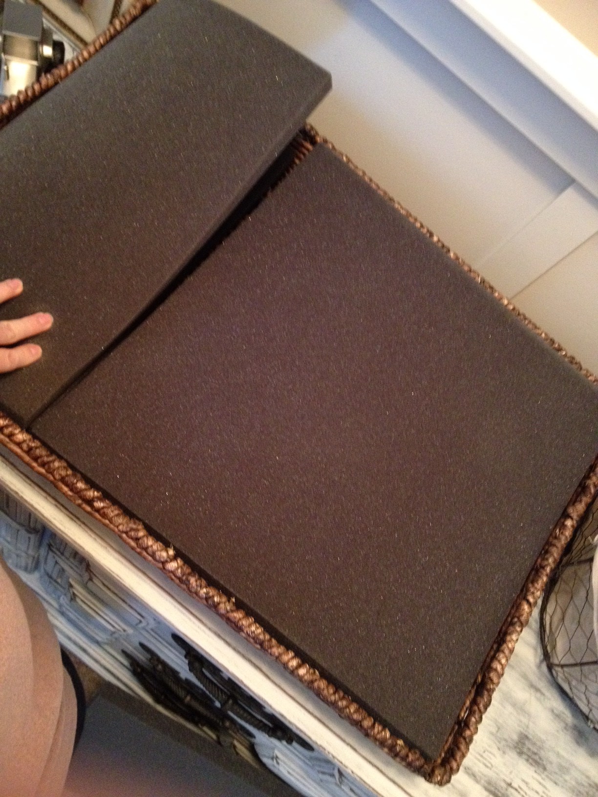 DIY Baby Basket Changing Pad - Rustic Honey