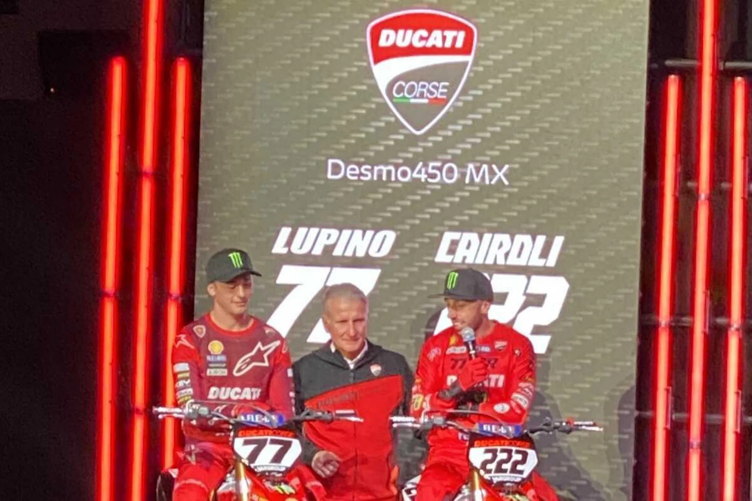 Antonio Cairoli On All New Ducati Dirt Bike Denny Stephenson On Ama