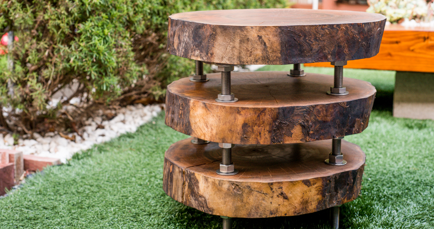 Deconstructed Stump Table | Ryan Benoit Design