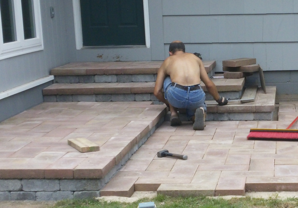 Building a Paver Block Patio » Ryan Hobbies