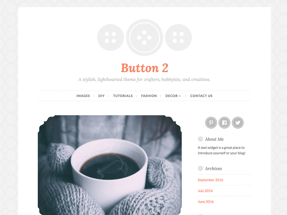 Button 2 Theme — WordPress.com