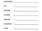 Writing Numbers In Scientific Notation Worksheet Scientific Notation