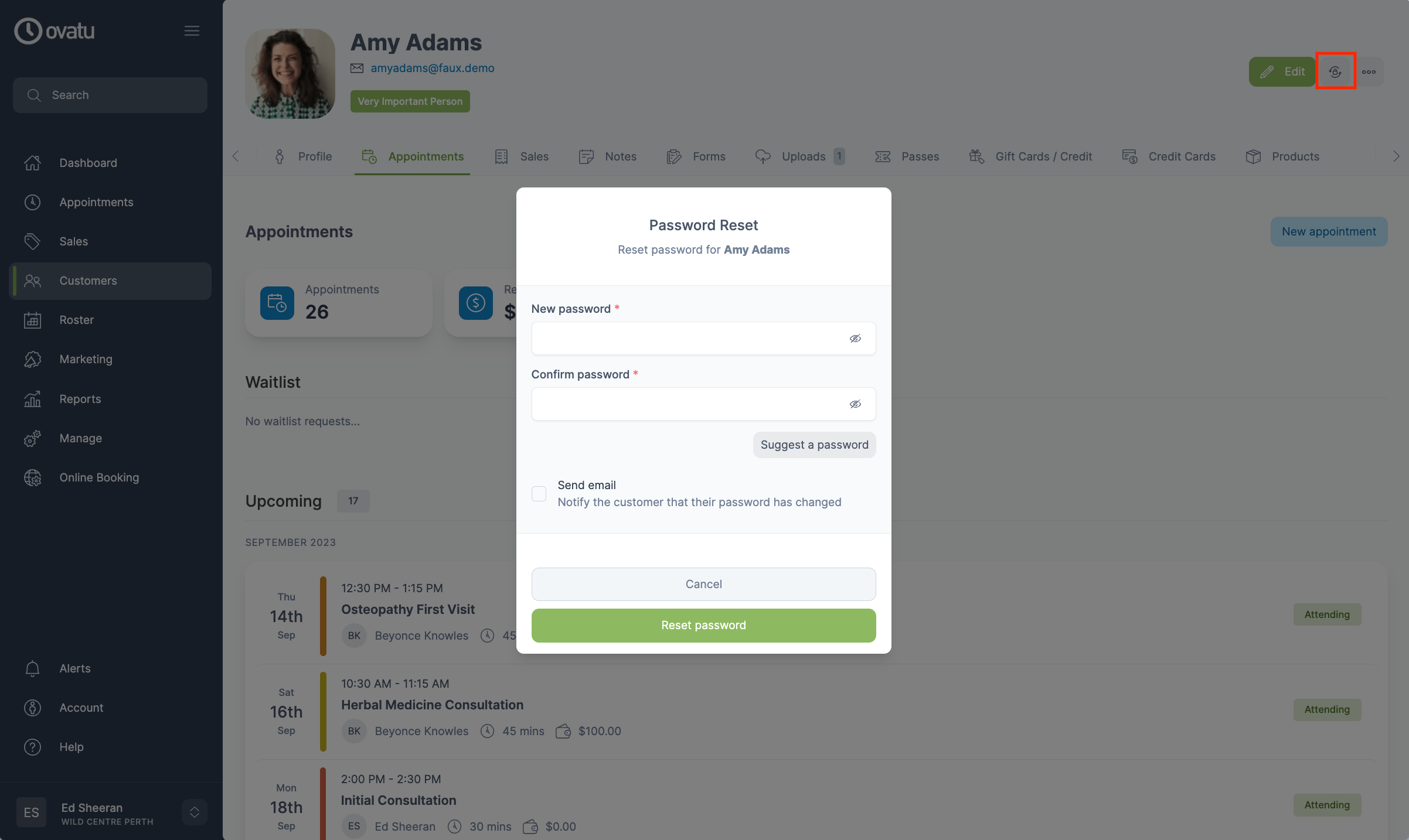 Customer Profile Ovatu Help Guides