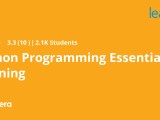 Python Programming Essentials Training Coursera