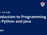 Introduction To Programming With Python And Java Coursera