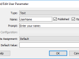 User Parameters Gitbook