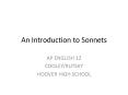 Ppt Sonnets Powerpoint Presentation Free To View Id 119e92 Zwjly