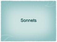 Ppt Sonnets Powerpoint Presentation Free To View Id 119e92 Zwjly