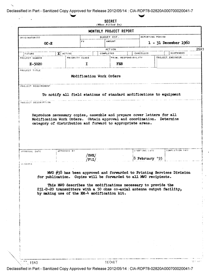 Modification Work Orders Documentcloud