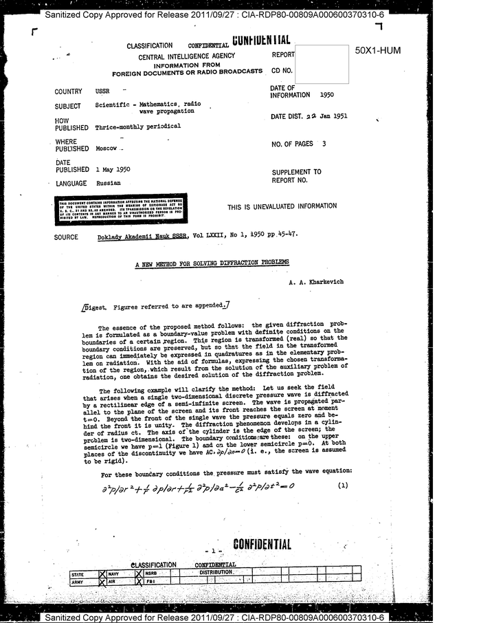 A New Method For Solving Diffraction Problems Documentcloud