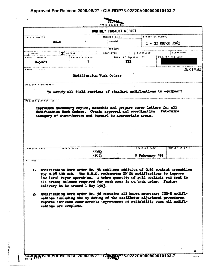 Modification Work Orders Documentcloud