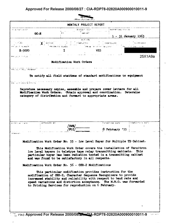 Modification Work Orders Documentcloud