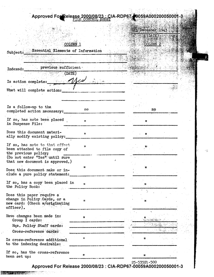 File Control Sheet Documentcloud