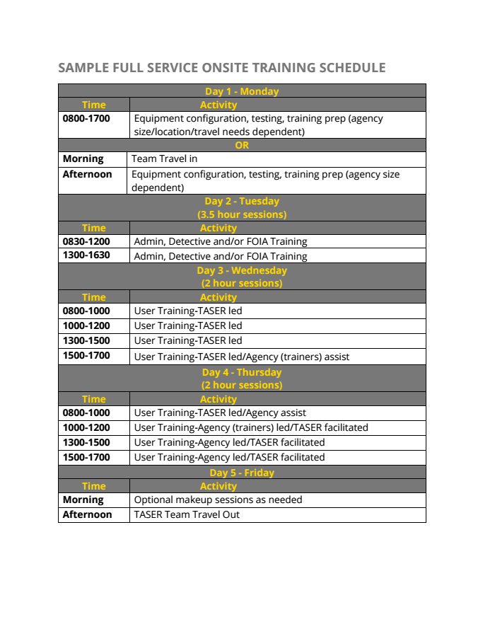 H Sample Implementation Schedule 1 Documentcloud