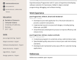 Java Programmer Cv Sample Guide Entry Level Senior Jobs