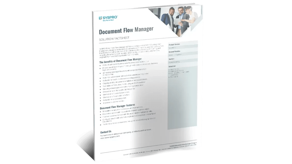 Document Flow Manager Syspro Europe