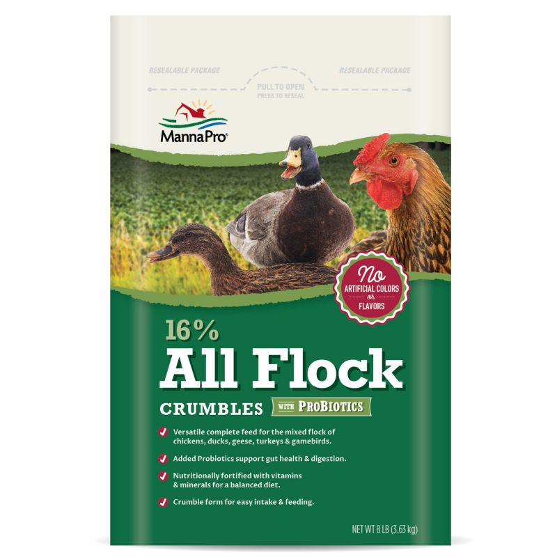 Manna Pro All Flock Crumbles With Probiotics Statelinetack
